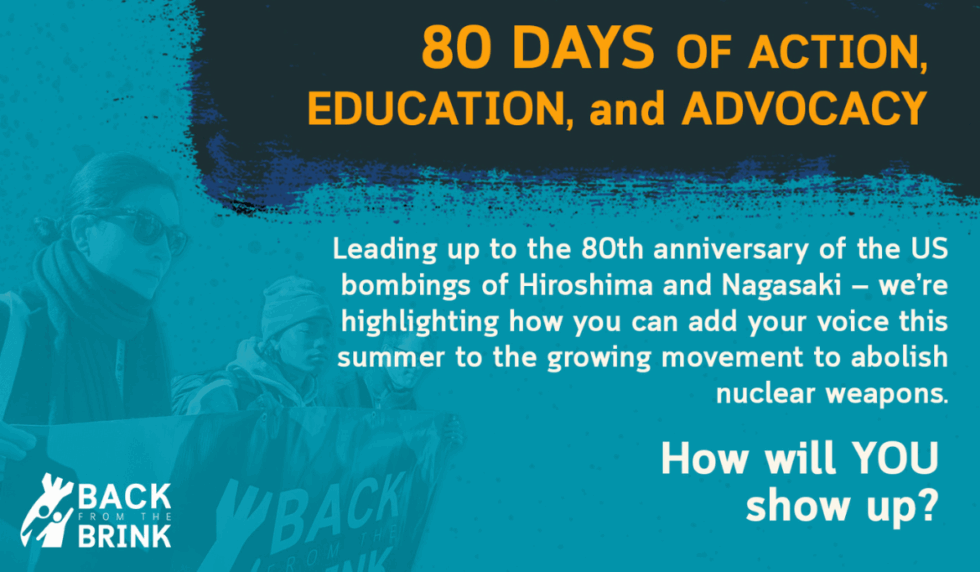 80 Days of Action, Education, and Advocacy - Back from the Brink